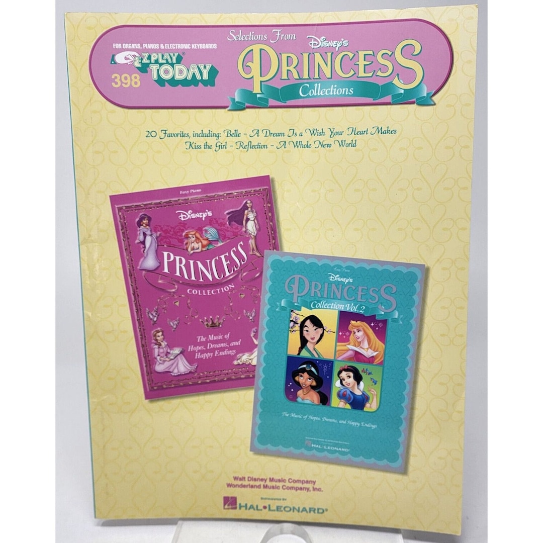 Disney's Princess Music Collection for Piano Vocals Organ Electric ...