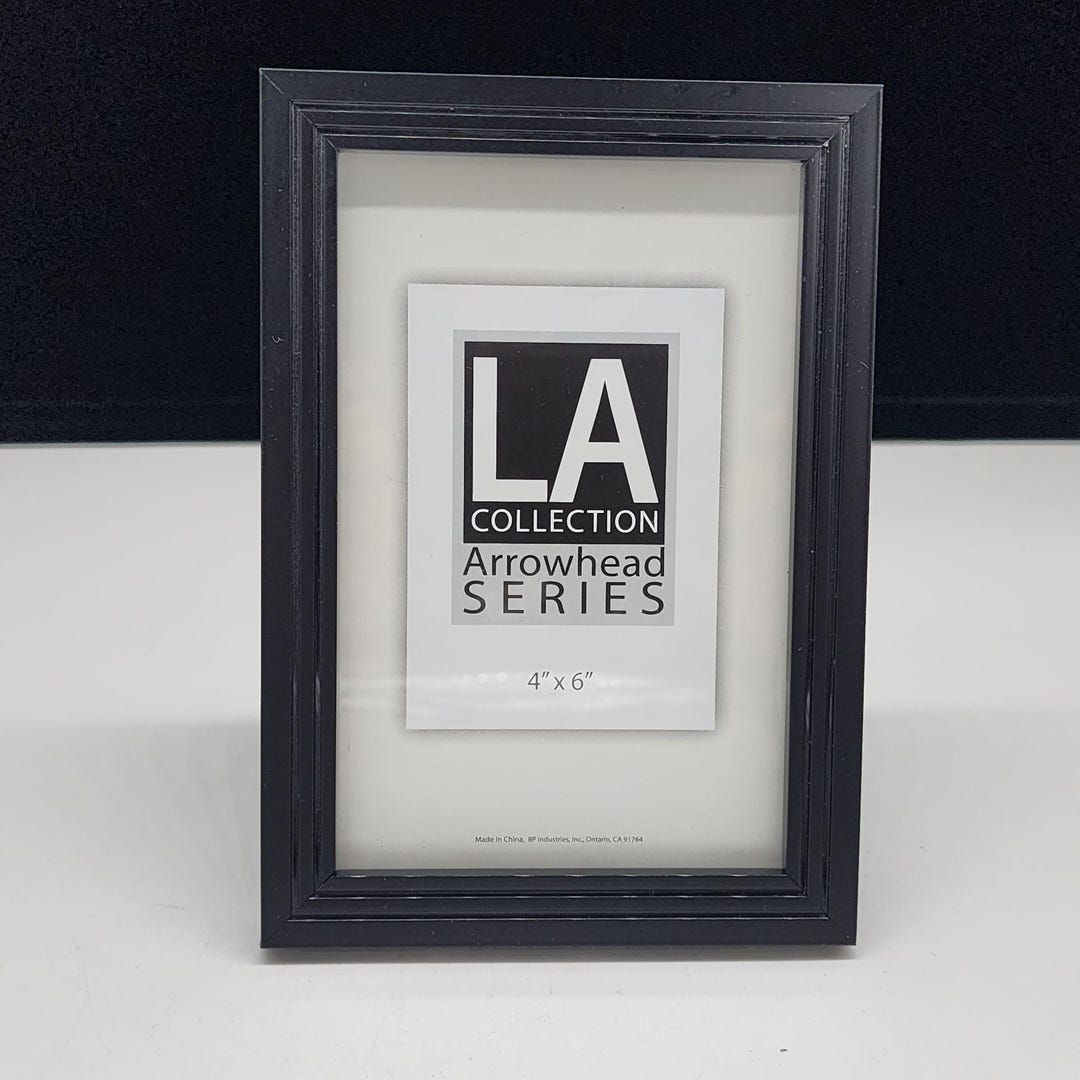 LA Collection Arrowhead Series Black Photo Frame 4" X 6" Modern Design ...