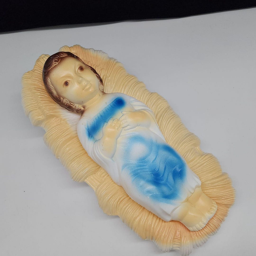 Vintage Empire Plastic Baby Jesus Figurine With Removable Hay Base by ...