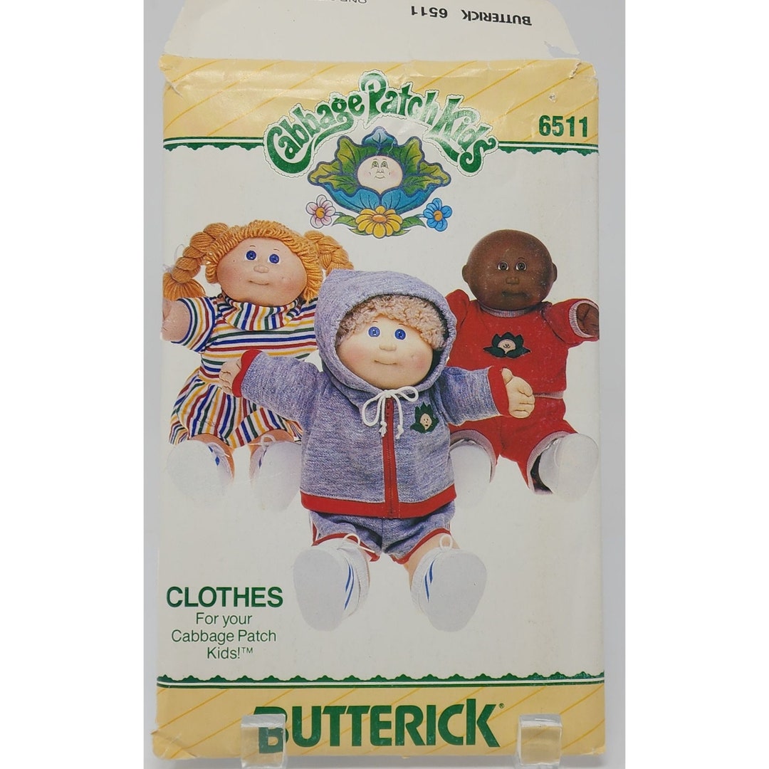 Cabbage Patch Kids Clothes Pattern Butterick 6511 Jacket Shorts Shirt ...