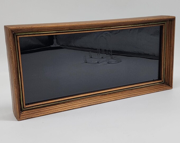Vintage MCM Wooden Shadow Diorama Box With Black Velvet Background ...