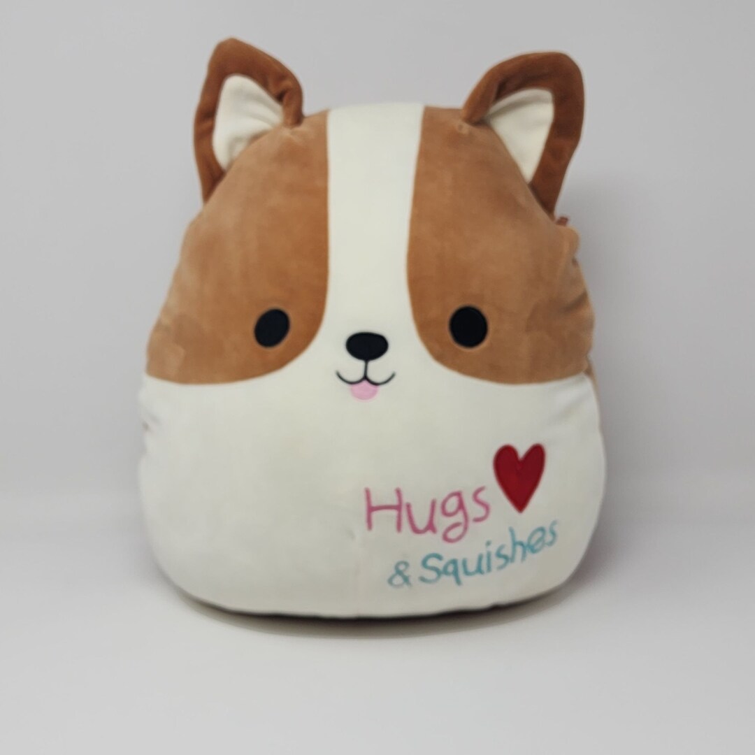 Squishmallow Regina the Corgi Valentine 12 Plush White - Etsy