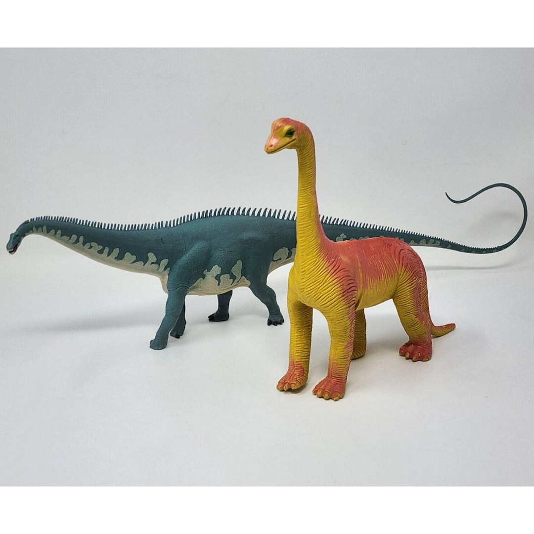Vintage Safari Ltd 1985 Dinosaur Figurines Diplodocus & Brachiosaurus ...