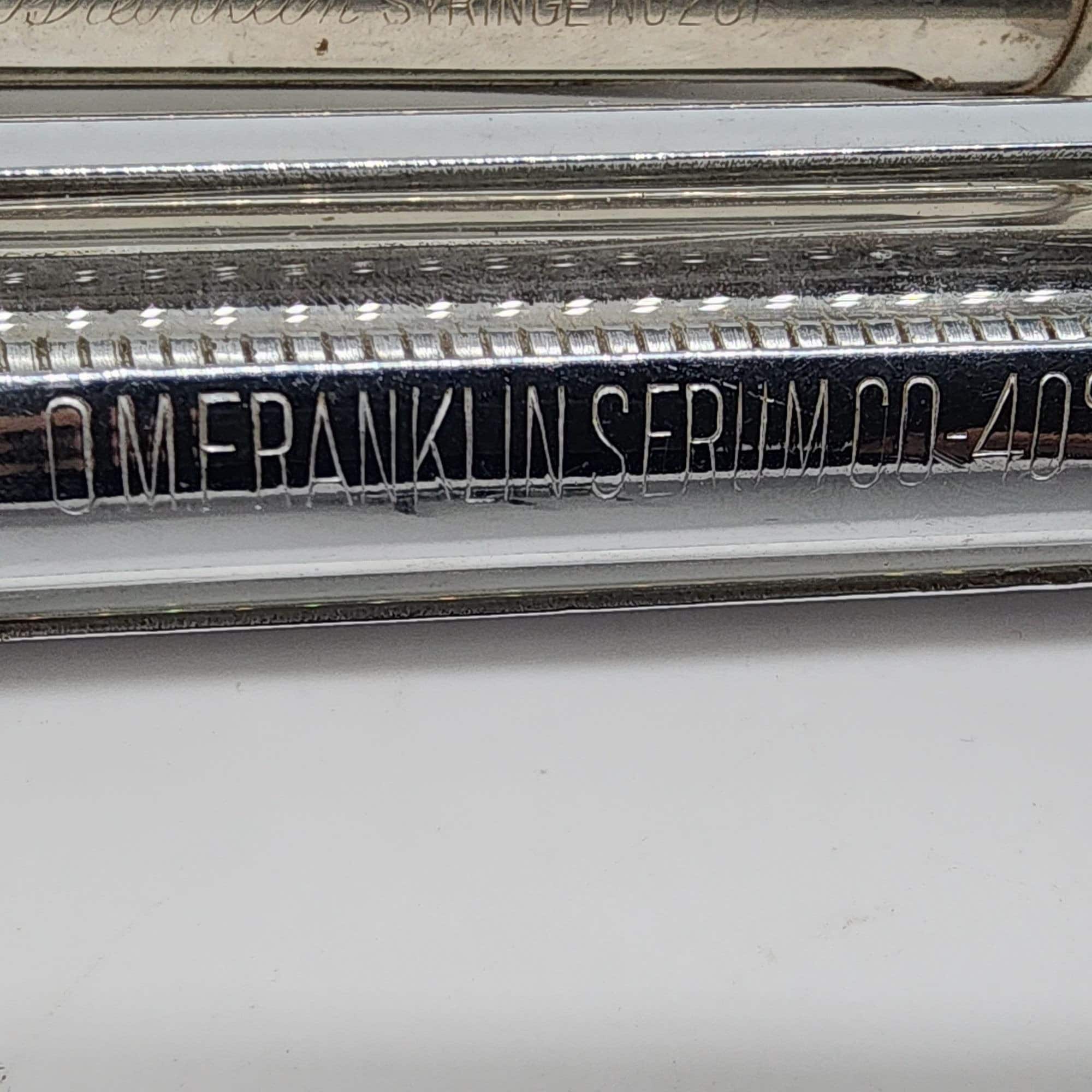 O.M. Franklin Syringe 20F and 40cc Plus 3 16 Needles Vintage - Etsy