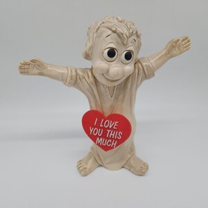 1968 Russ Berrie & Co Statue i Love You This Much Figurine 11.5 - Etsy