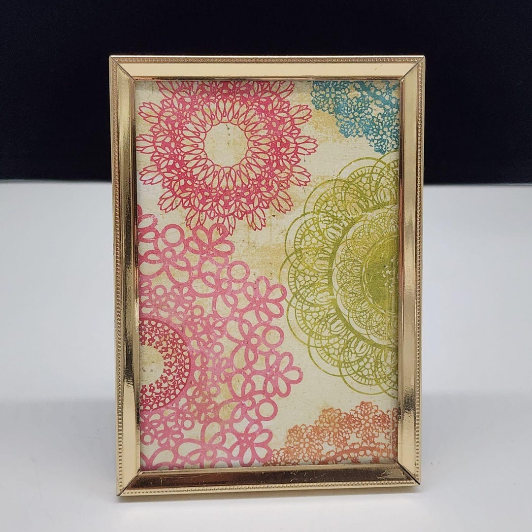 Gold Toned Rectangular Metal Picture Frame 3.5x5 - Etsy