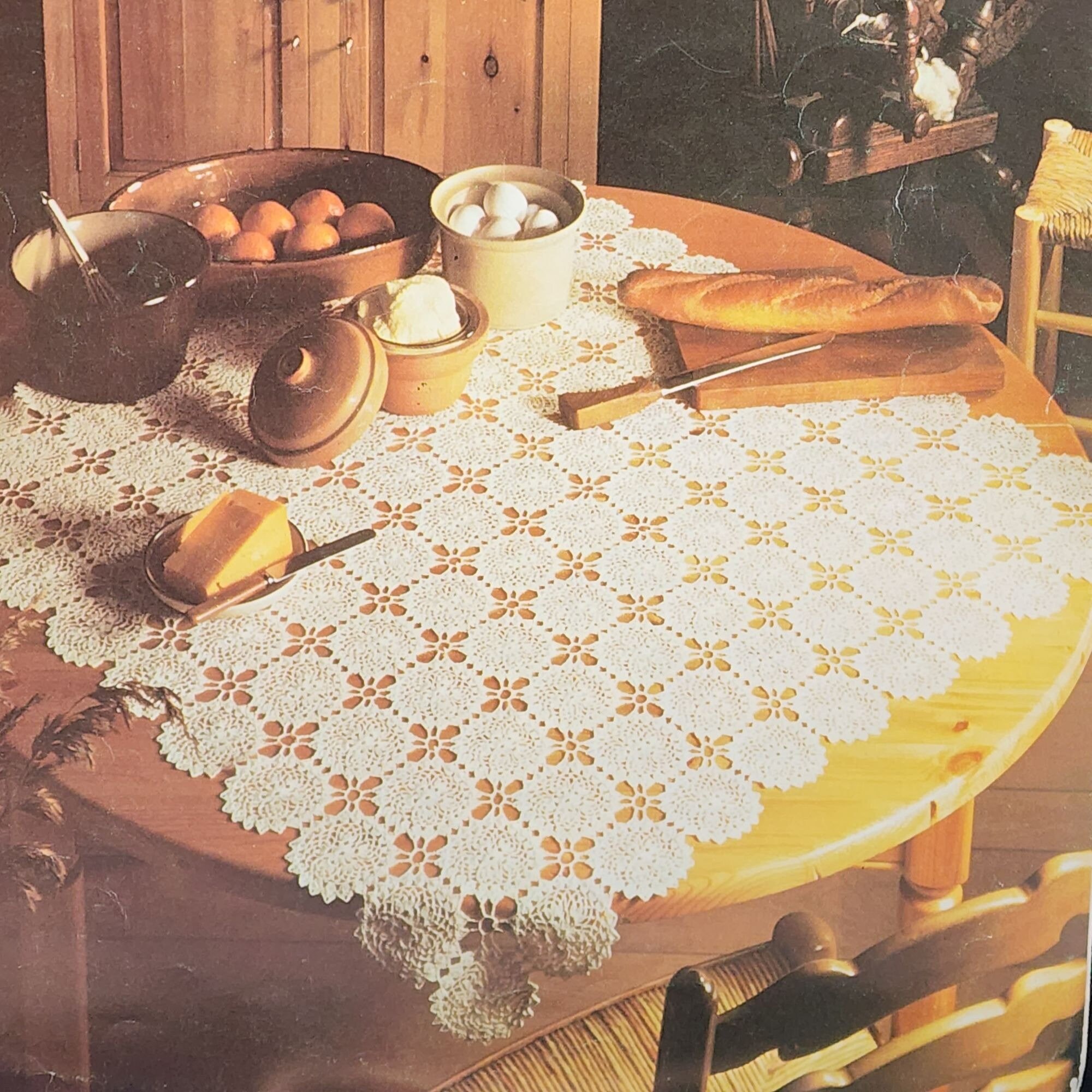 Coats Mercer Crochet Pattern Leaflet Spinning Wheel Motif 322 UK ...