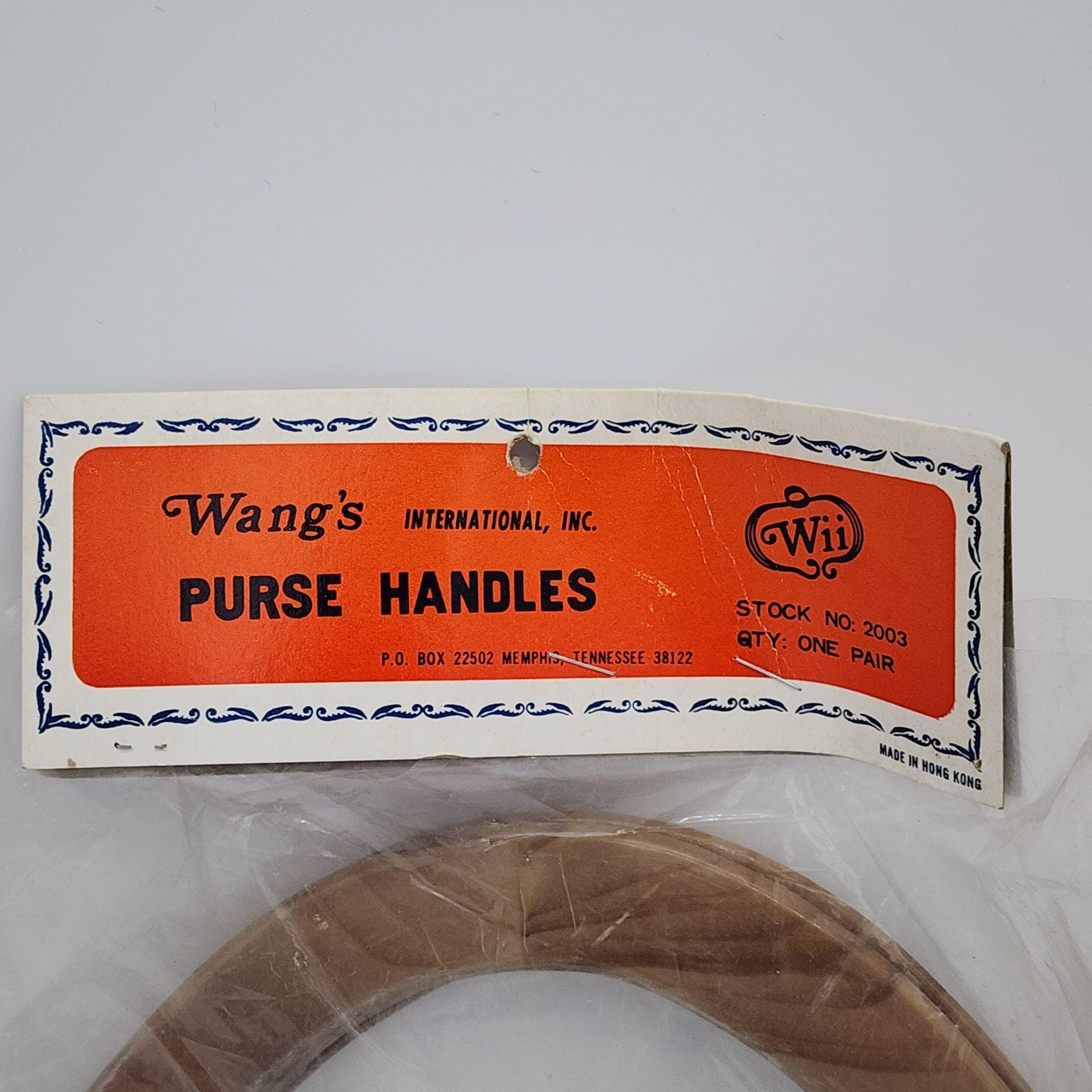 VTG Craft Supplies Purse Bag Handles by Wang's NIB 1970s Bobo Plastic ...