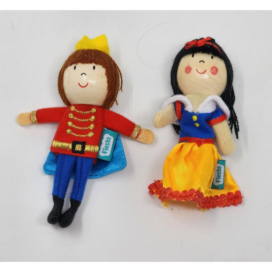 Finger Puppets Fiesta Wooden Head Finger Puppet Girl & Boy Lot of 2 - Etsy