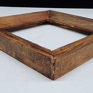 Vintage Rustic Oak Wood Square Picture Frame 6x6 for Home Décor - Etsy