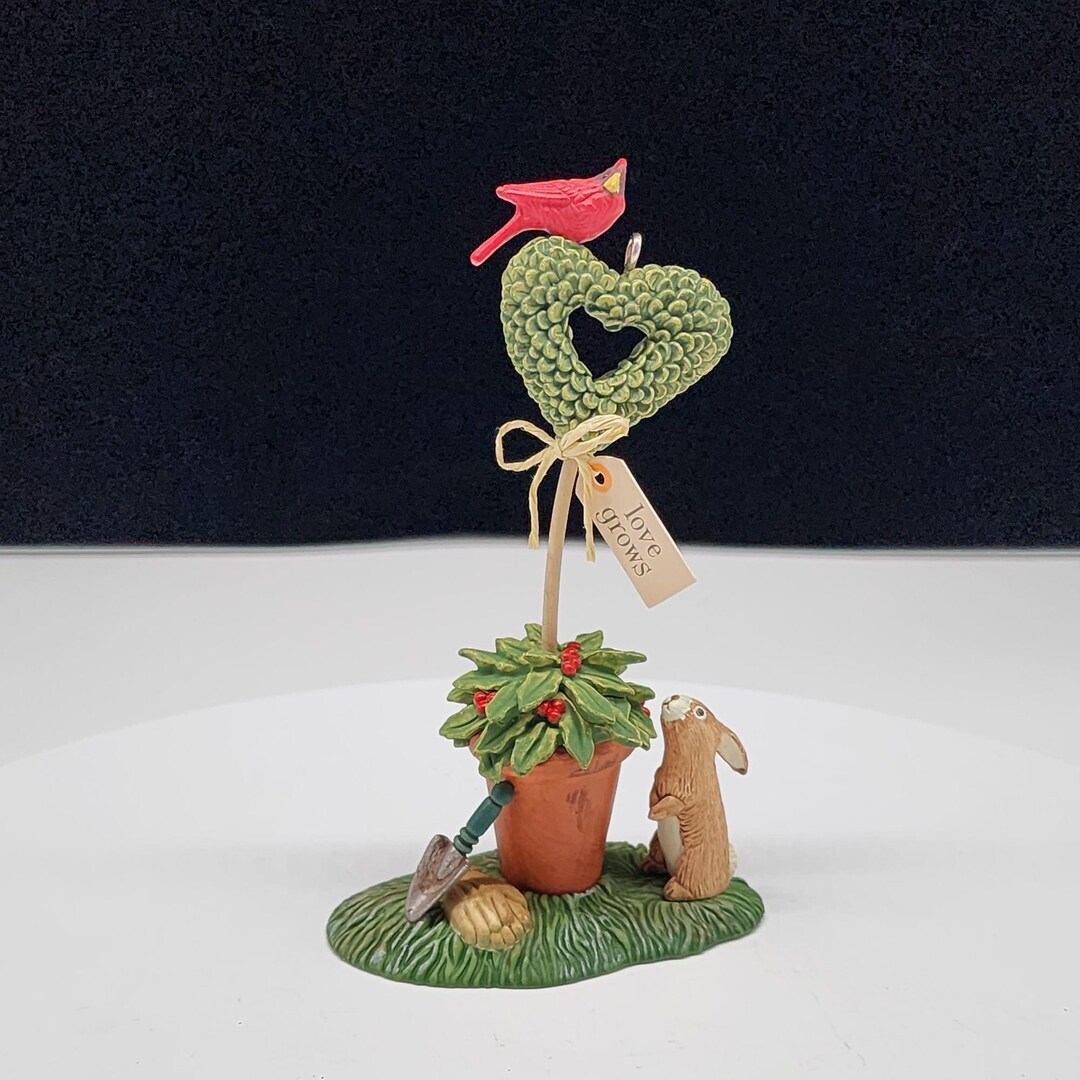 2011 Hallmark love Grows Figurine With Cardinal & Bunny Marjolein ...