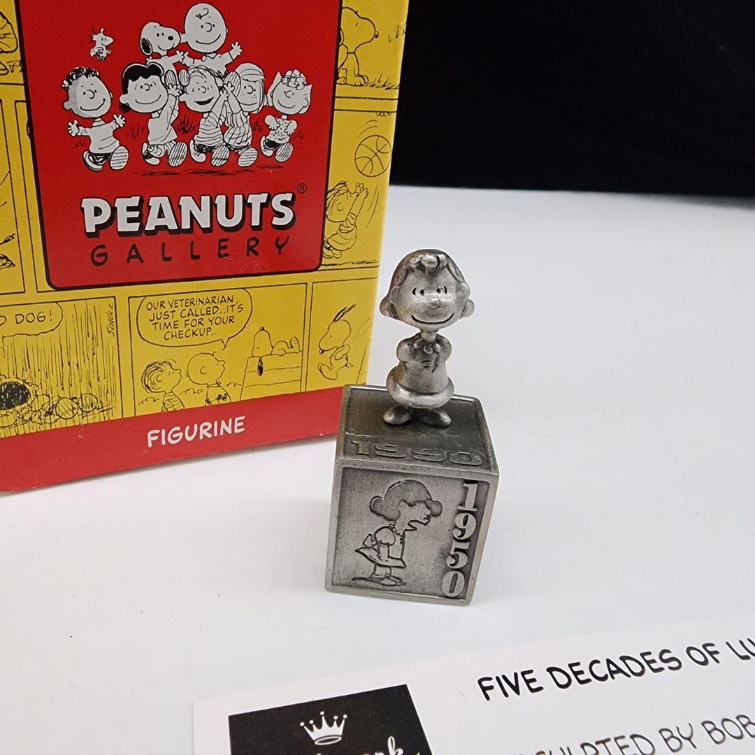Peanuts Gallery Lucy Figurine Five Decades Collectible Sculpture by Bob ...