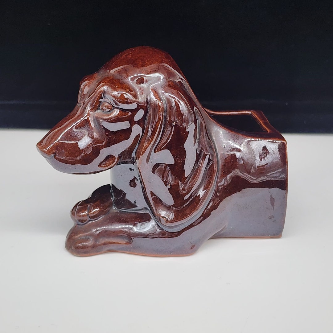 Enesco Snacks Snack Hound Dachshund Dog 3-piece Glazed Ceramic Head ...