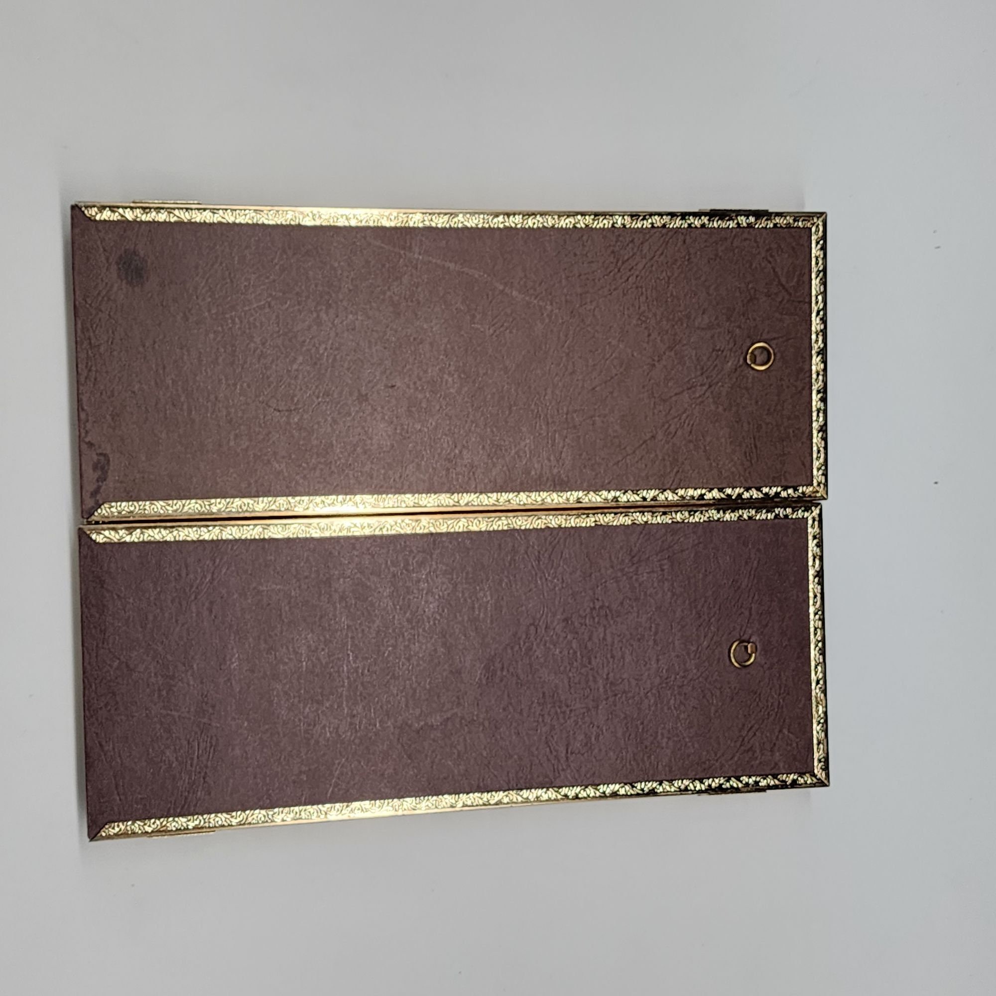 Tri-fold Picture Frame 4 Hinges Gold Tone Embossed Flowers VTG 8.25x10 ...