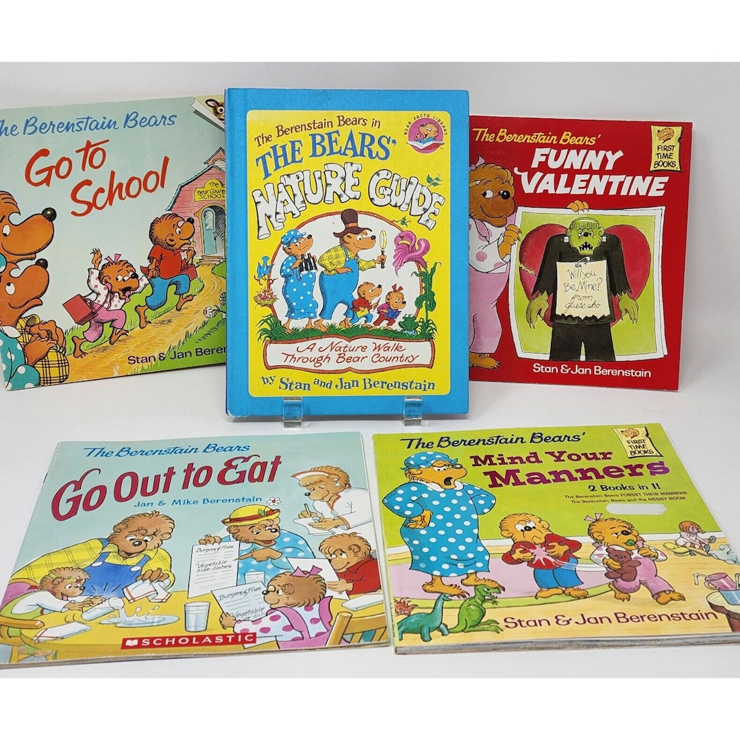 The Berenstain Bears Book Lot Hard Cover & Paperback Valentine School ...
