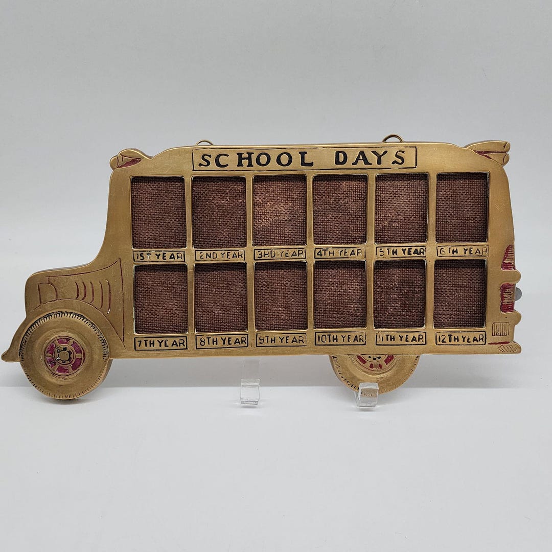 Vintage School Days Bus Photo Frame by Penco Industries Inc No Glass - Etsy