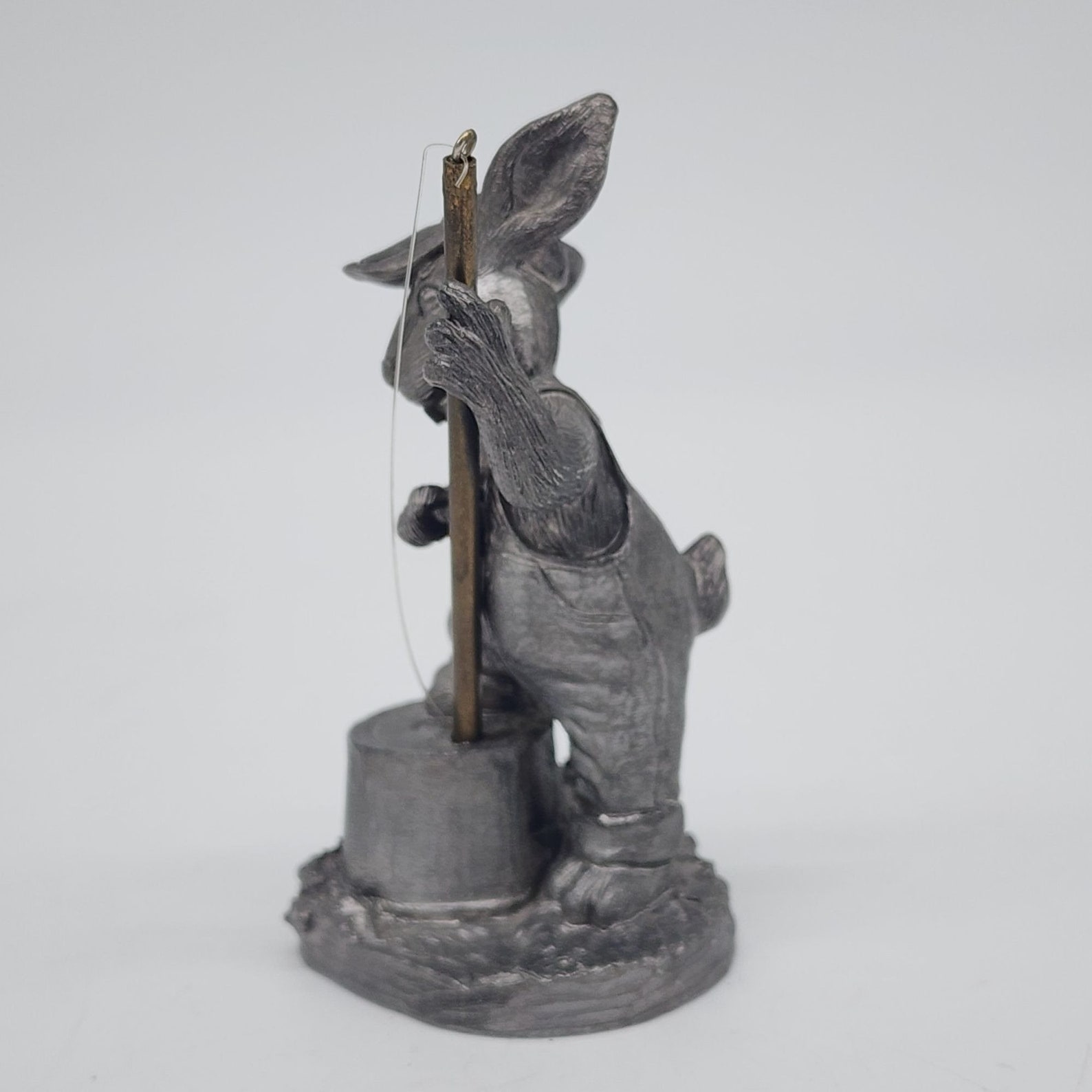 Michael Ricker Pewter Rabbit Figure Playing String 1996 540/3000 VTG 3. ...
