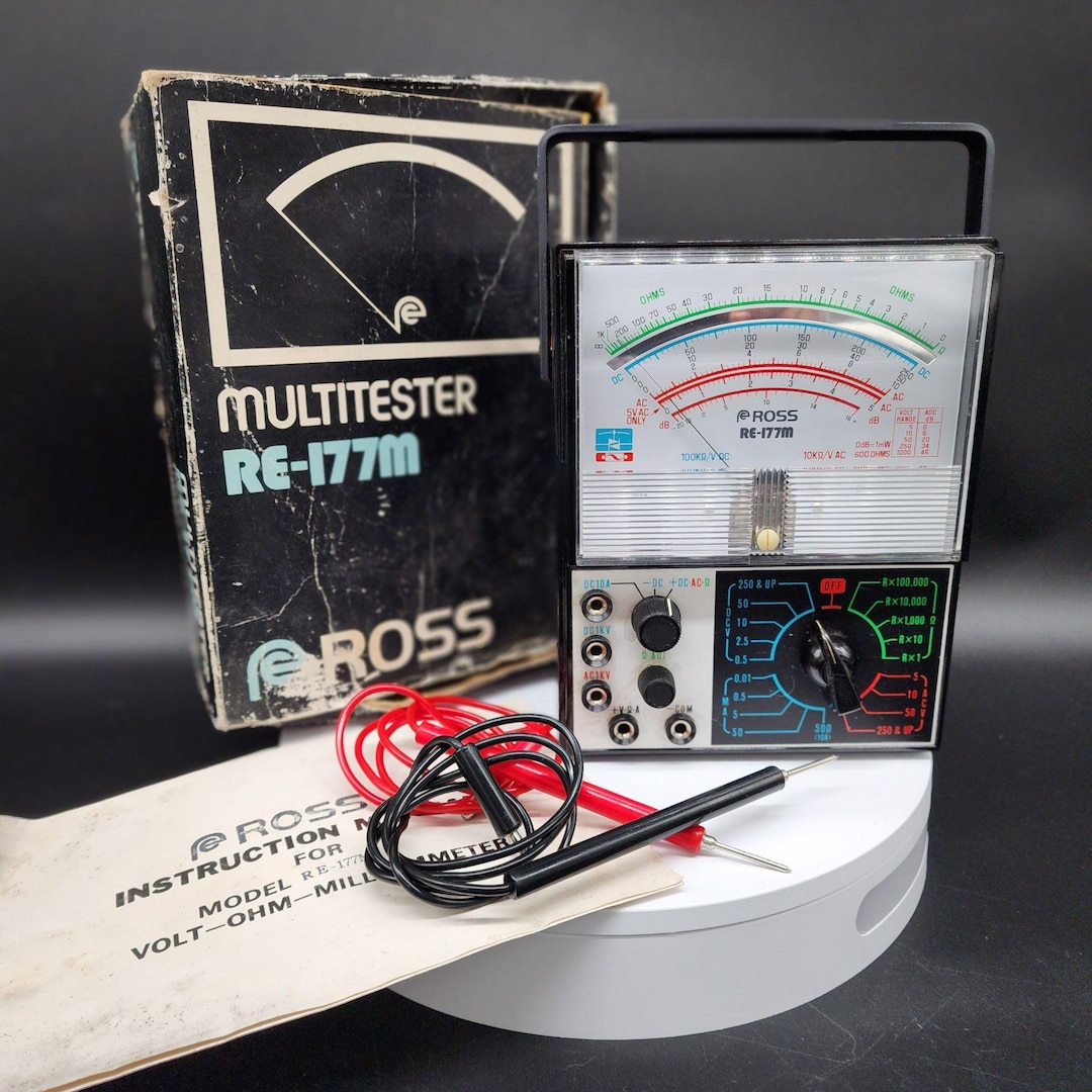 Vintage Ross RE-177M Multitester Volt-ohm-milliammeter Instruction ...
