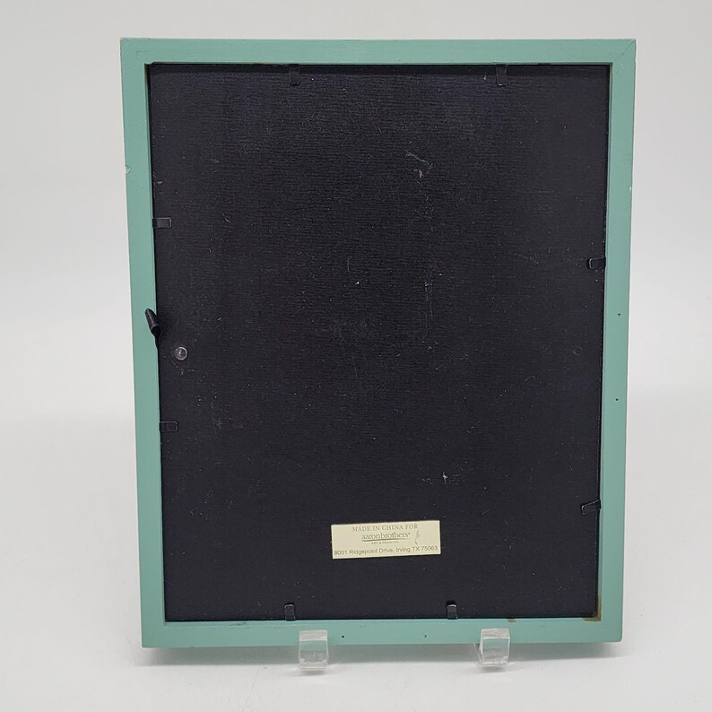 Vintage Style Double Mat Picture Frame Distressed Green Ornate Aaron ...