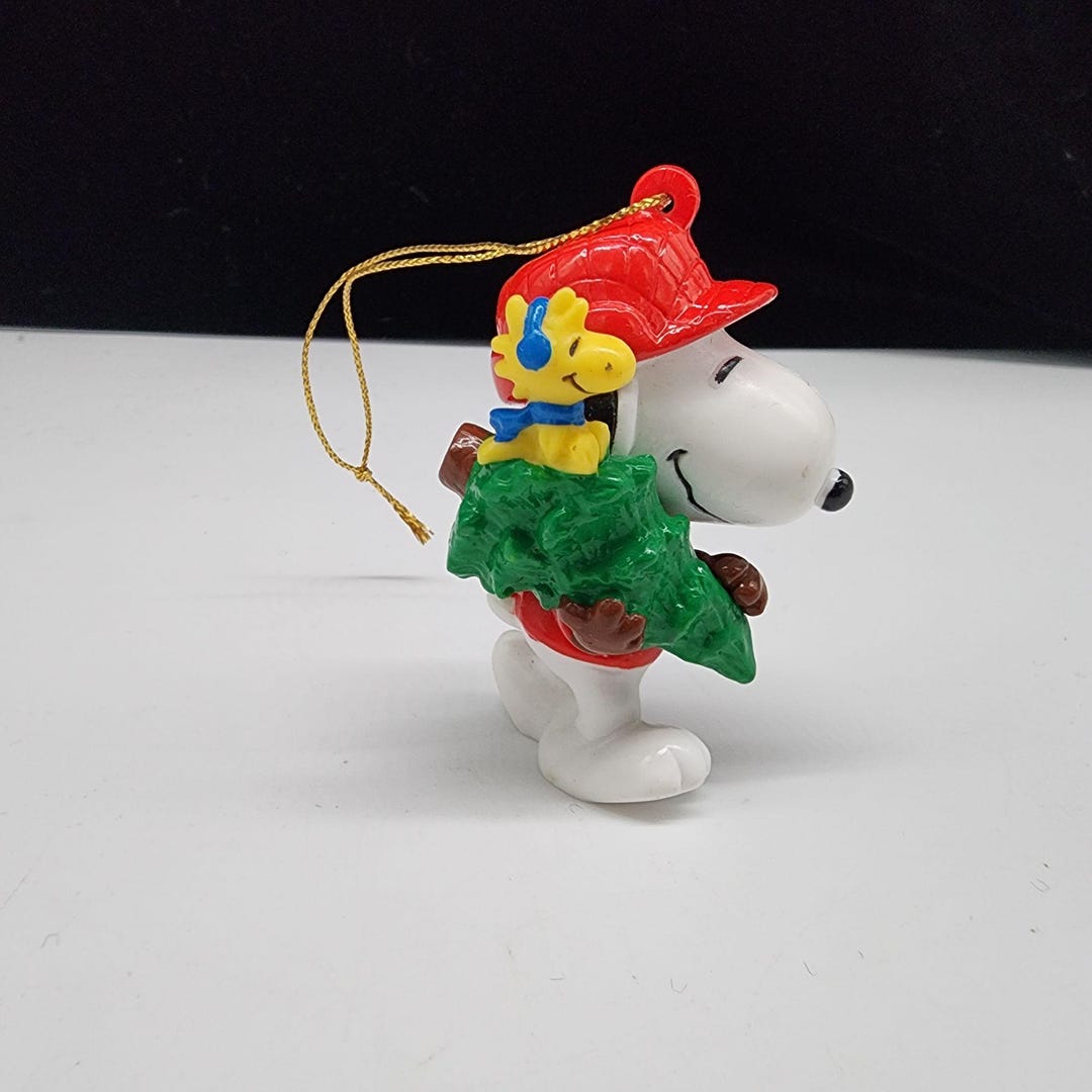Snoopy & Woodstock Firefighter Christmas Ornament Figurine 2.5 ...