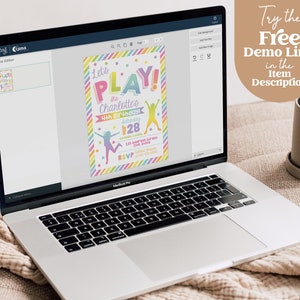 Play Printable Birthday Invitation, Park Editable Invitation, Play ...