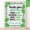 Thank You Mint Printable - Etsy