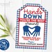 Editable Hands Down Gift Tag Hands Down You're the Best | Etsy