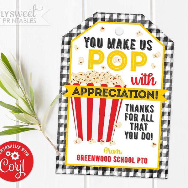 Teacher Appreciation Tags - Etsy