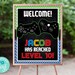 Editable Video Game Welcome Sign, Gamer 16x20 Birthday Sign, Video Game ...