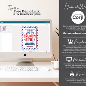 Crunch Time Printable Tag | Crunch Time Chocolate Bar Tag ...