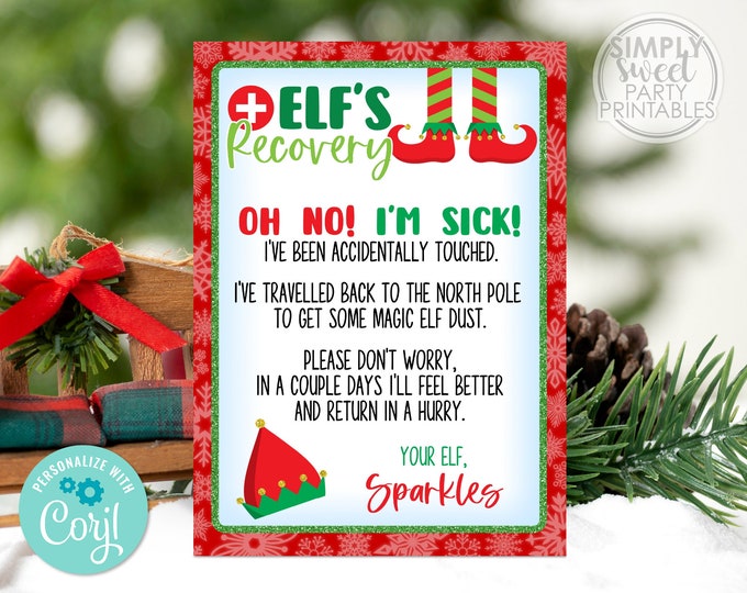 Editable Elf Recovery Letter, Touched Elf, Lost Magic, Magic Elf Dust ...