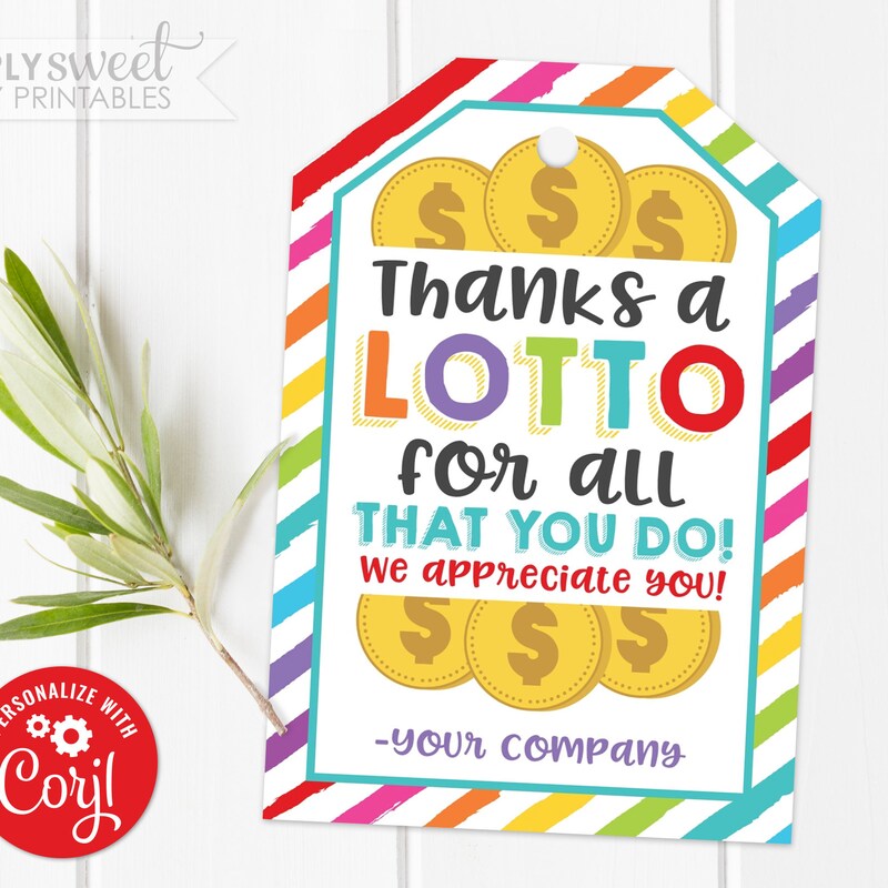 Lotto Ticket Appreciation - Etsy