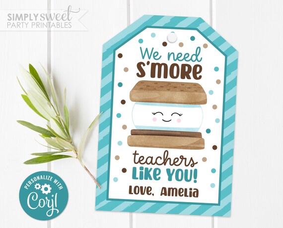 Paper We Need Smore Employees Like You Thank You Tag Edit with Corjl ...