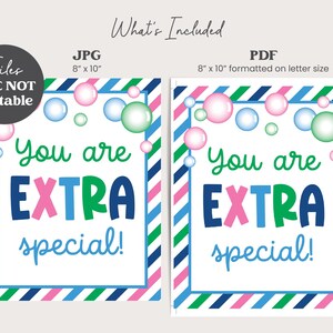 Extra Special Printable Sign Extra Gum Sign Appreciation Sign Employee ...