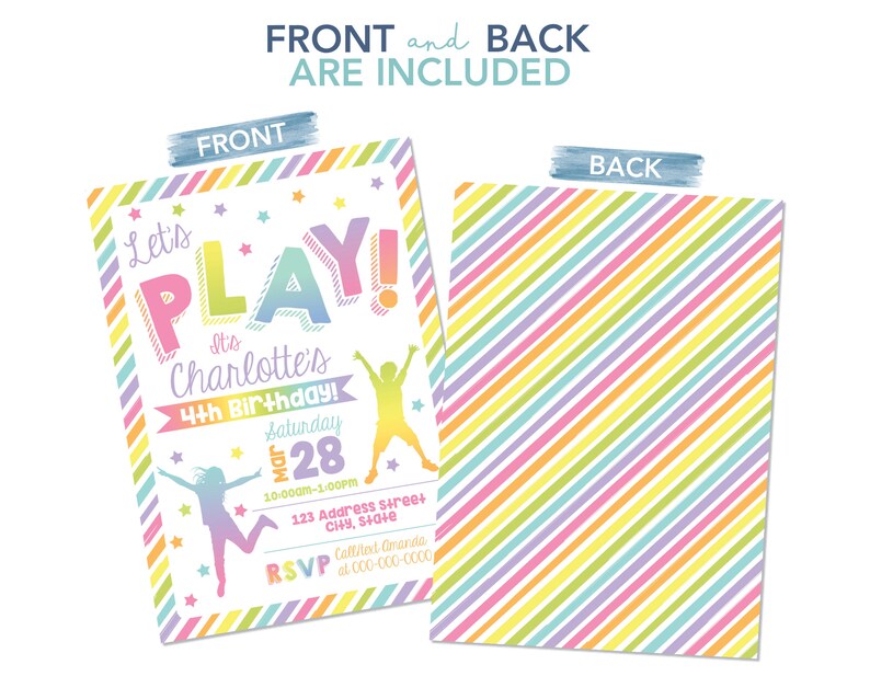 Play Printable Birthday Invitation Park Editable Invitation - Etsy Canada