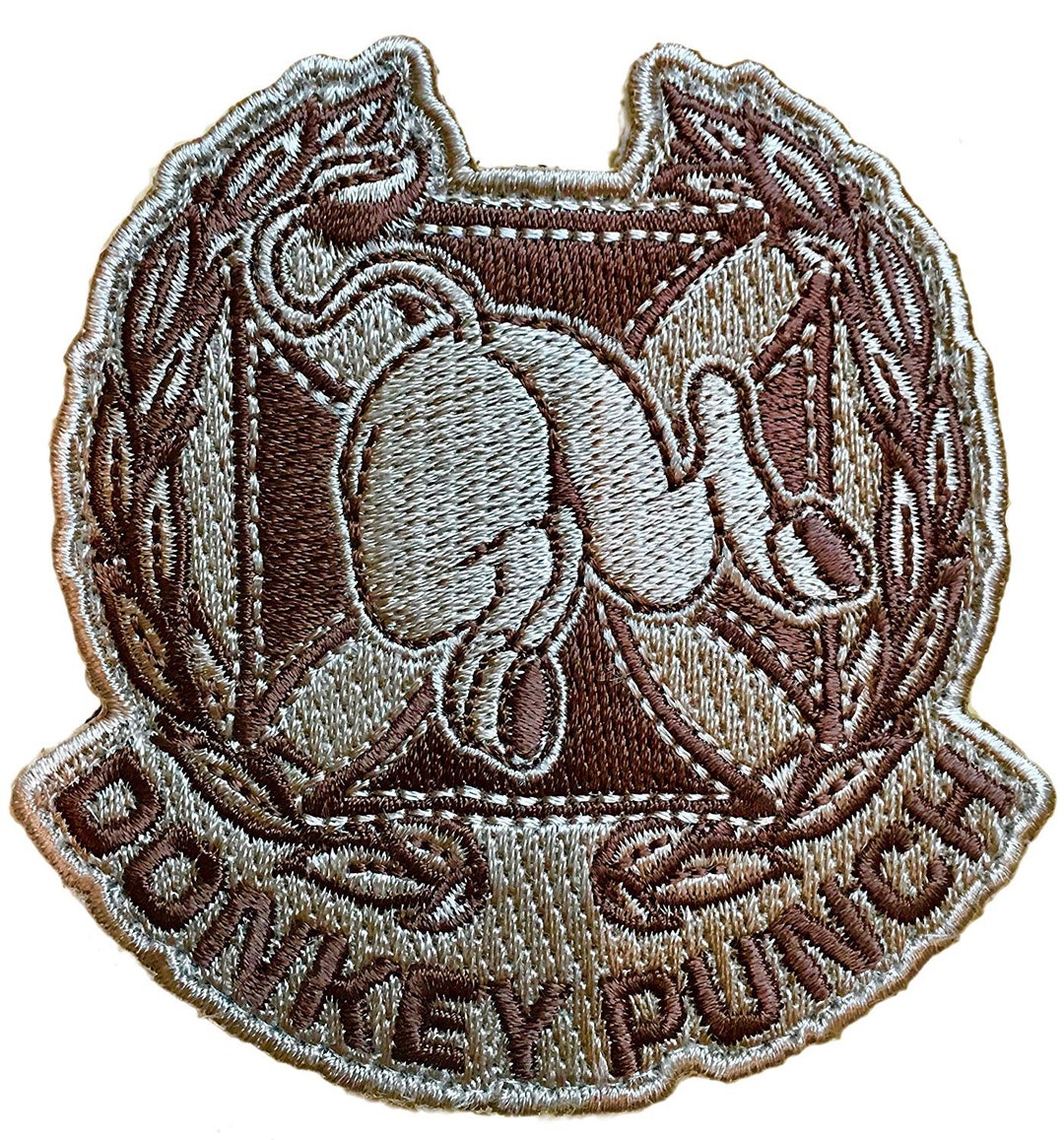 Donkey Punch - Embroidered Morale Patch With Hook and Loop Backing - Etsy