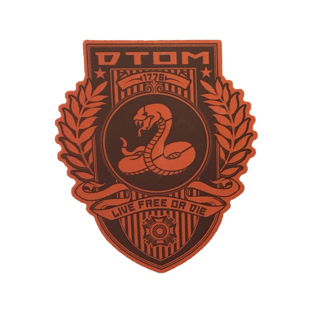 DTOM "don't Tread on Me" - Bumper Sticker Decal - Etsy