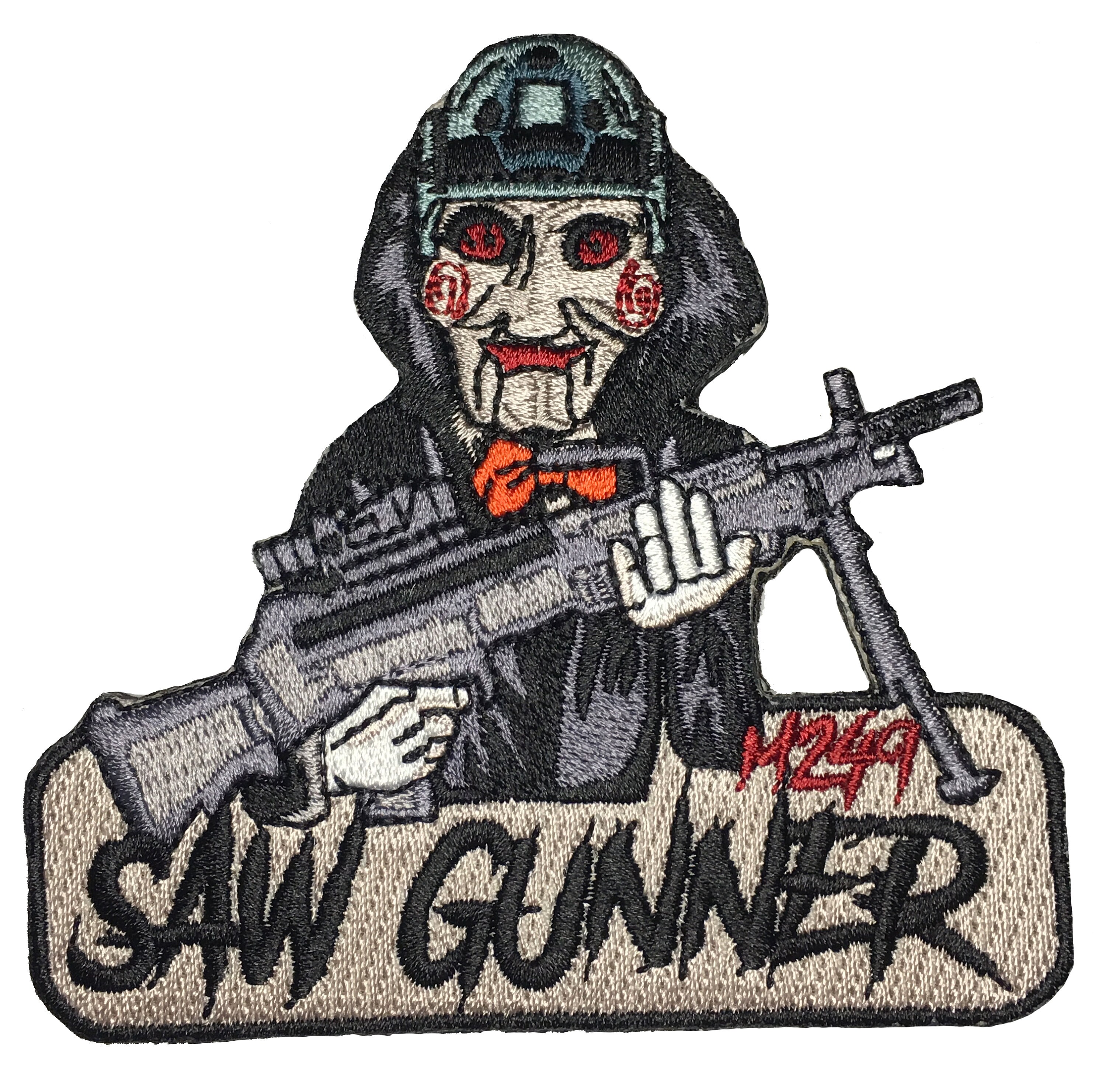 M249 Saw Gunner - Embroidered Morale Patch With Hook and Loop Backing - Etsy