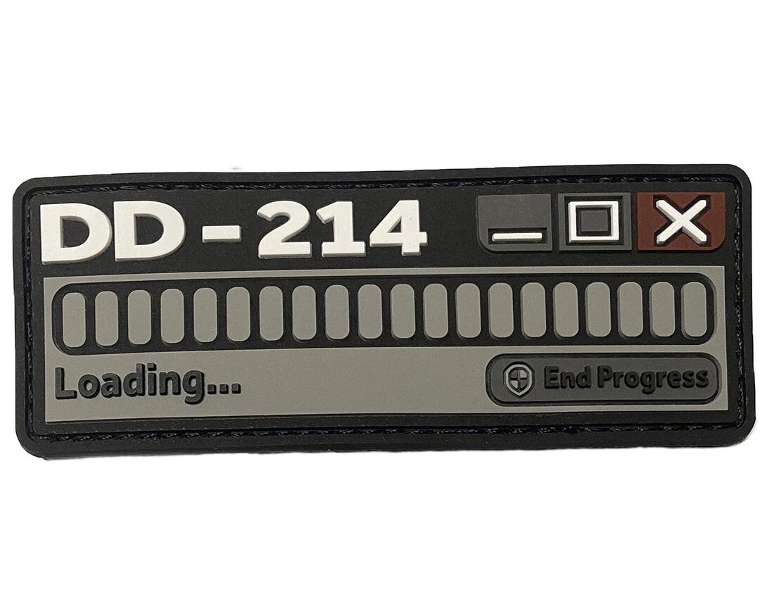 DD 214 Progress Bar - PVC Morale Patch - Available in 3 Colors - Etsy