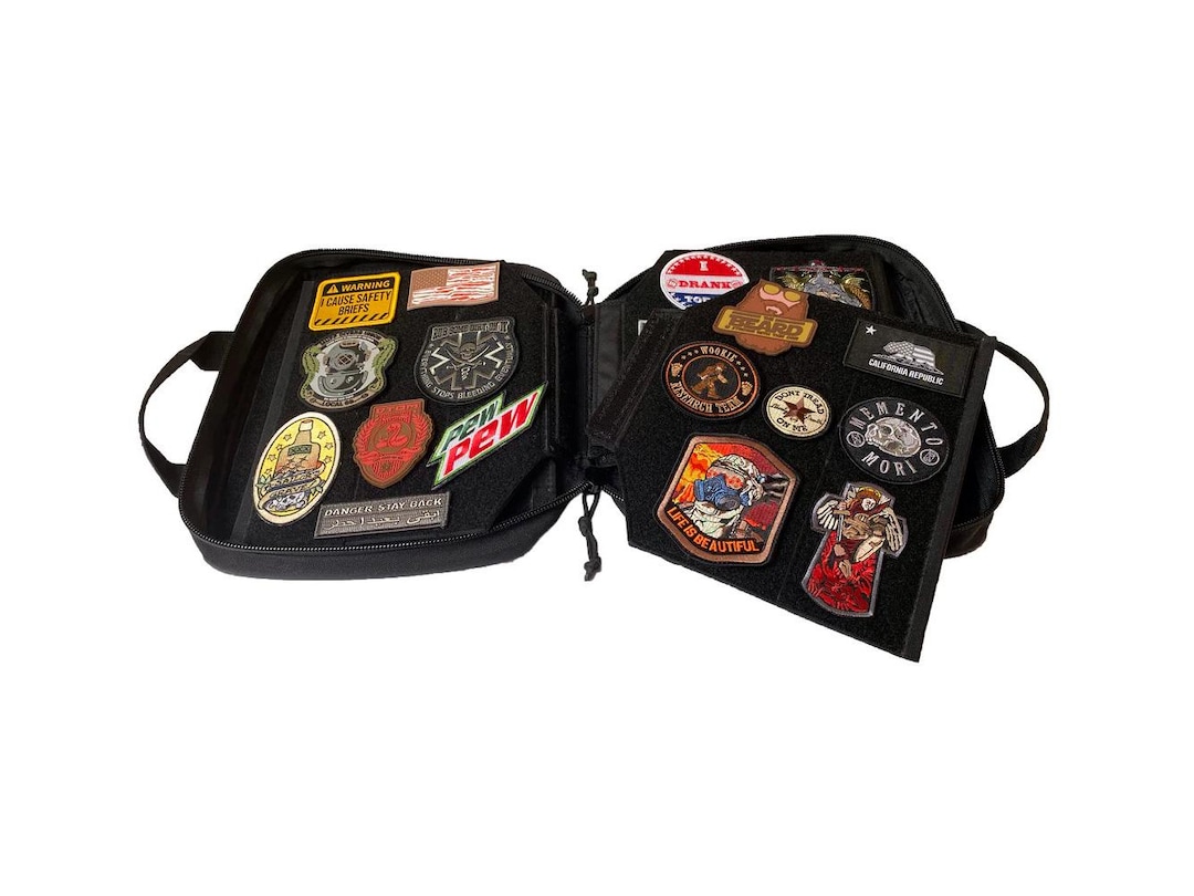 Morale Patch Storage Book With Removable Hook & Loop Pages - Etsy