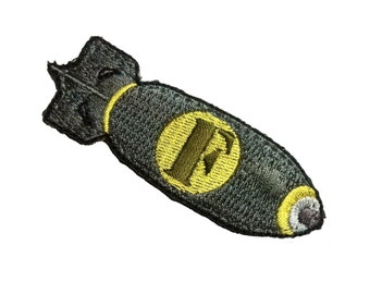 F Bomb Embroidered Tactical Morale Patch - 2pc 3.5 X 1 Inch Hook ...