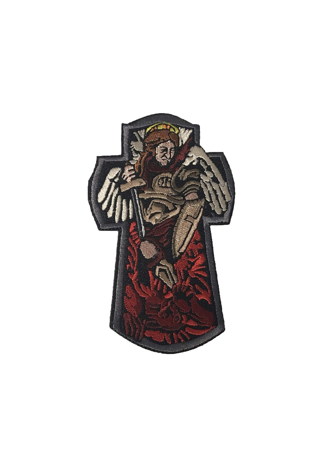 St. Michael the Archangel - Embroidered Morale Patch With Hook and Loop ...
