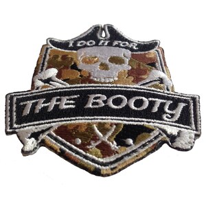 Pirate "for the Booty" Embroidered Morale Patch - Etsy