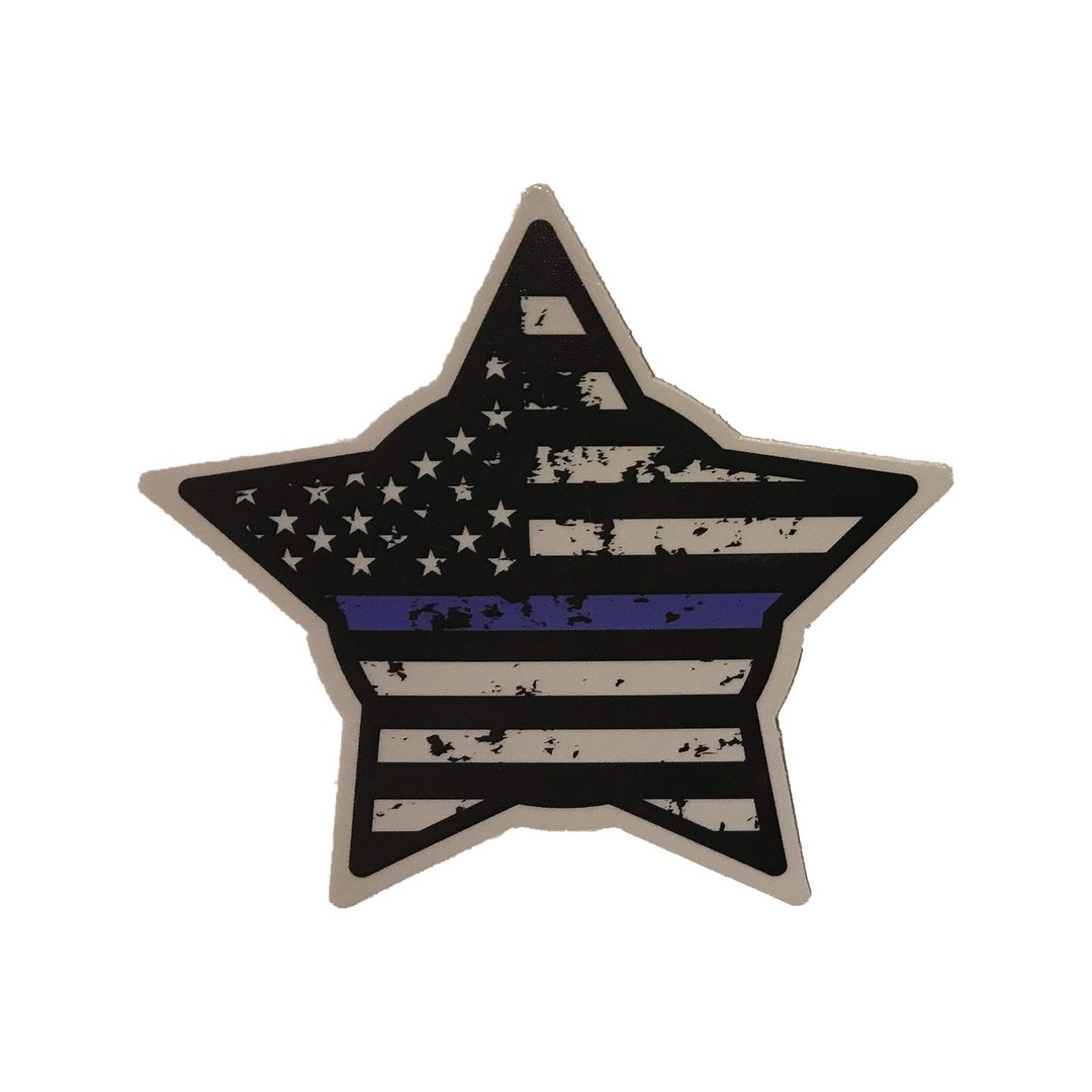 Chicago PD Thin Blue Line Badge - Bumper Sticker / Vinyl Decal - Etsy