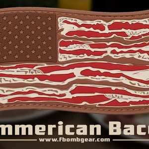 American Bacon Flag PVC Morale Patch - Etsy