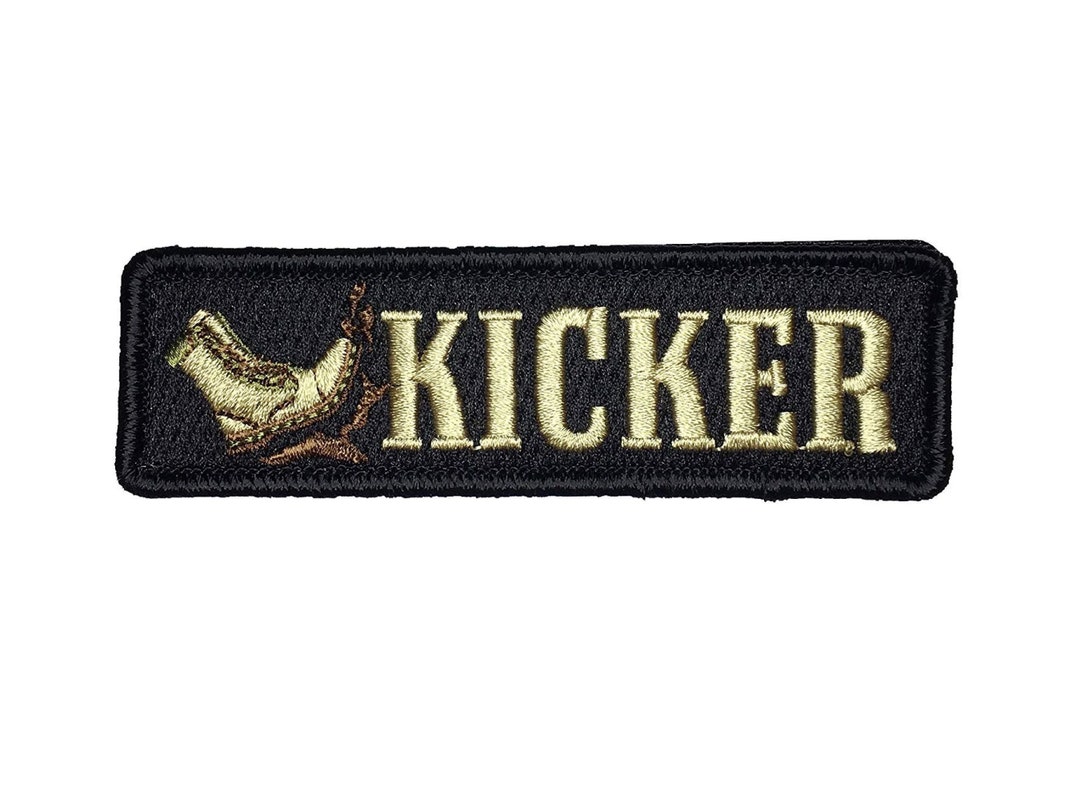 Sht Kicker - Embroidered Morale Patch With Hook and Loop Backing - Etsy