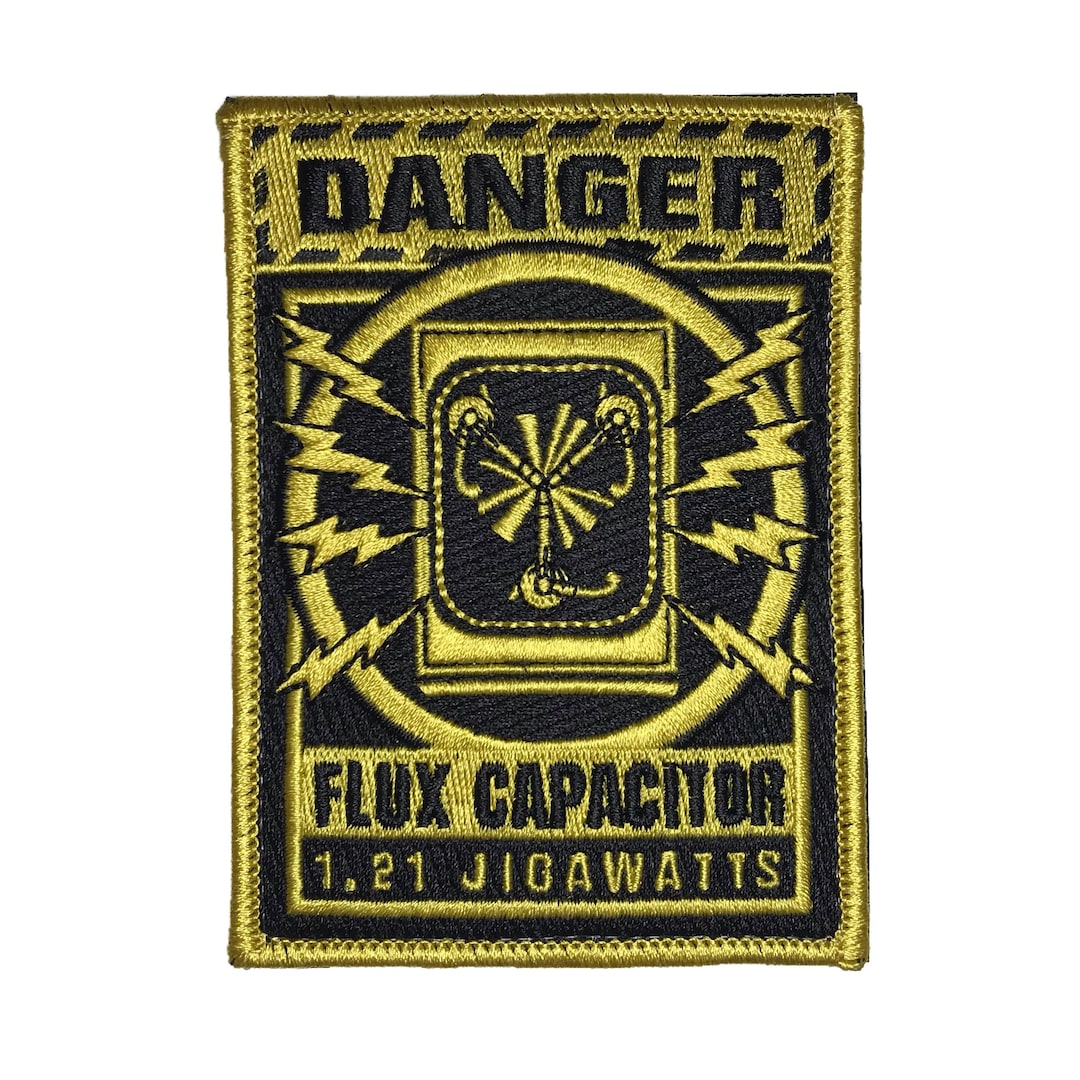 Danger Flux Capacitor - Embroidered Morale Patch - Etsy