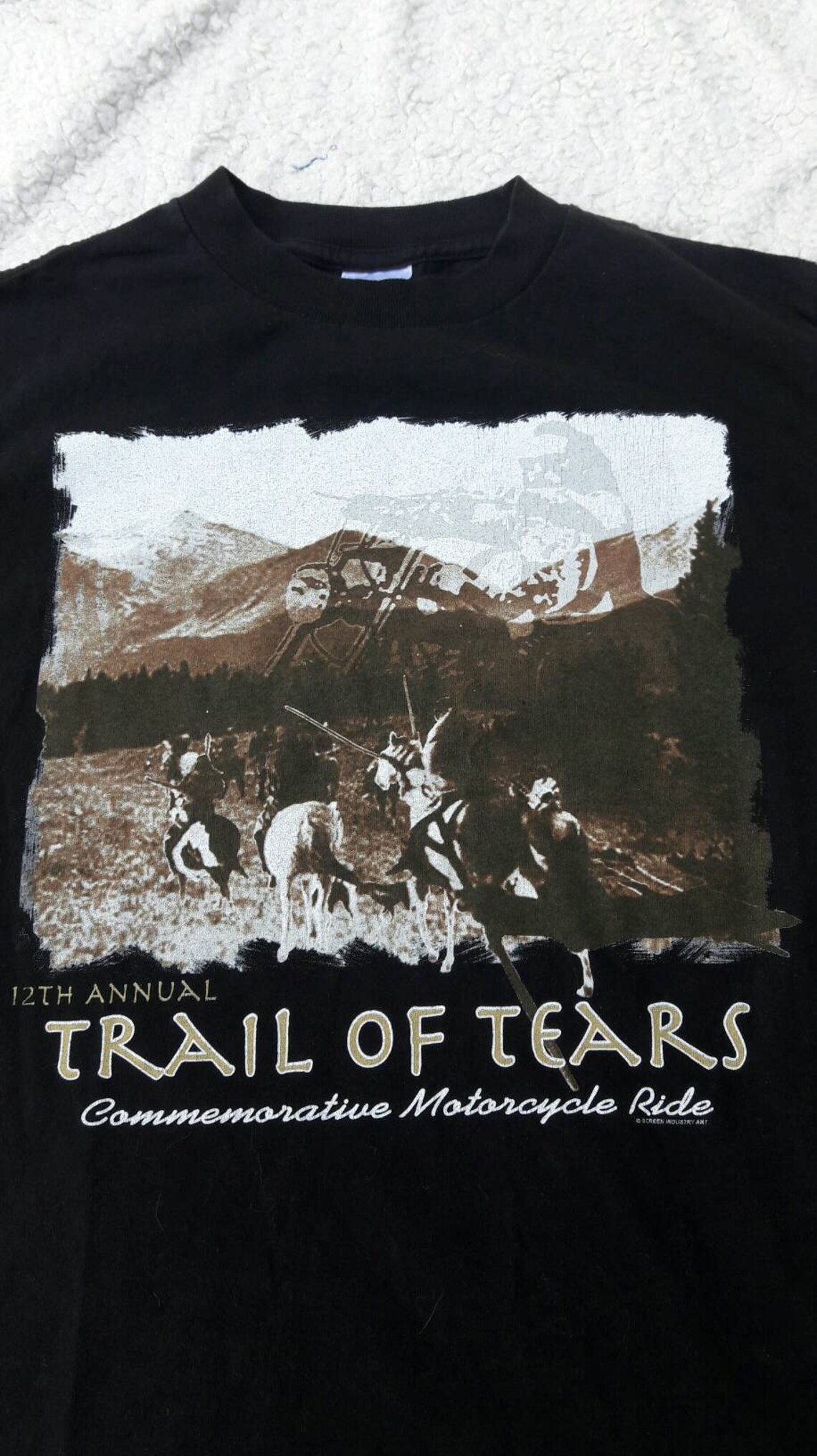 Vintage Trail of Tears Commemorative Motorcycle Ride T-shirt - S - Etsy