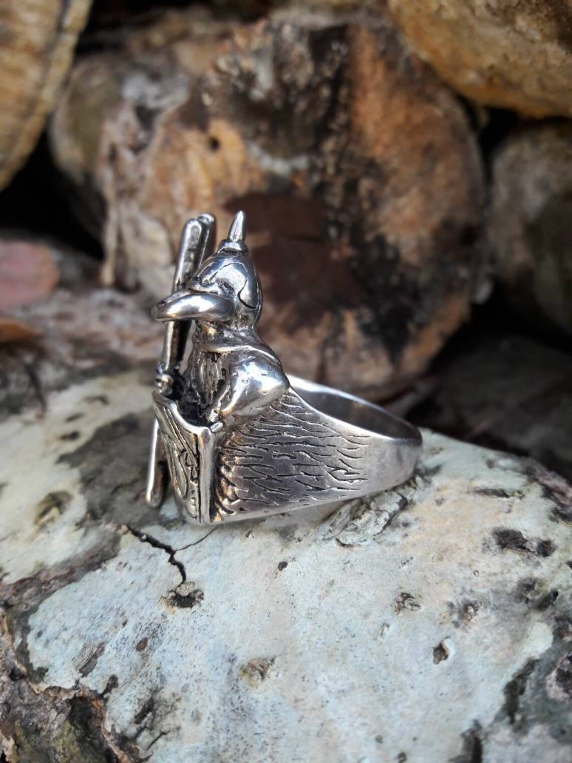 Vintage 1985 Gothic Executioner Viking G&S Biker Ring Size - Etsy