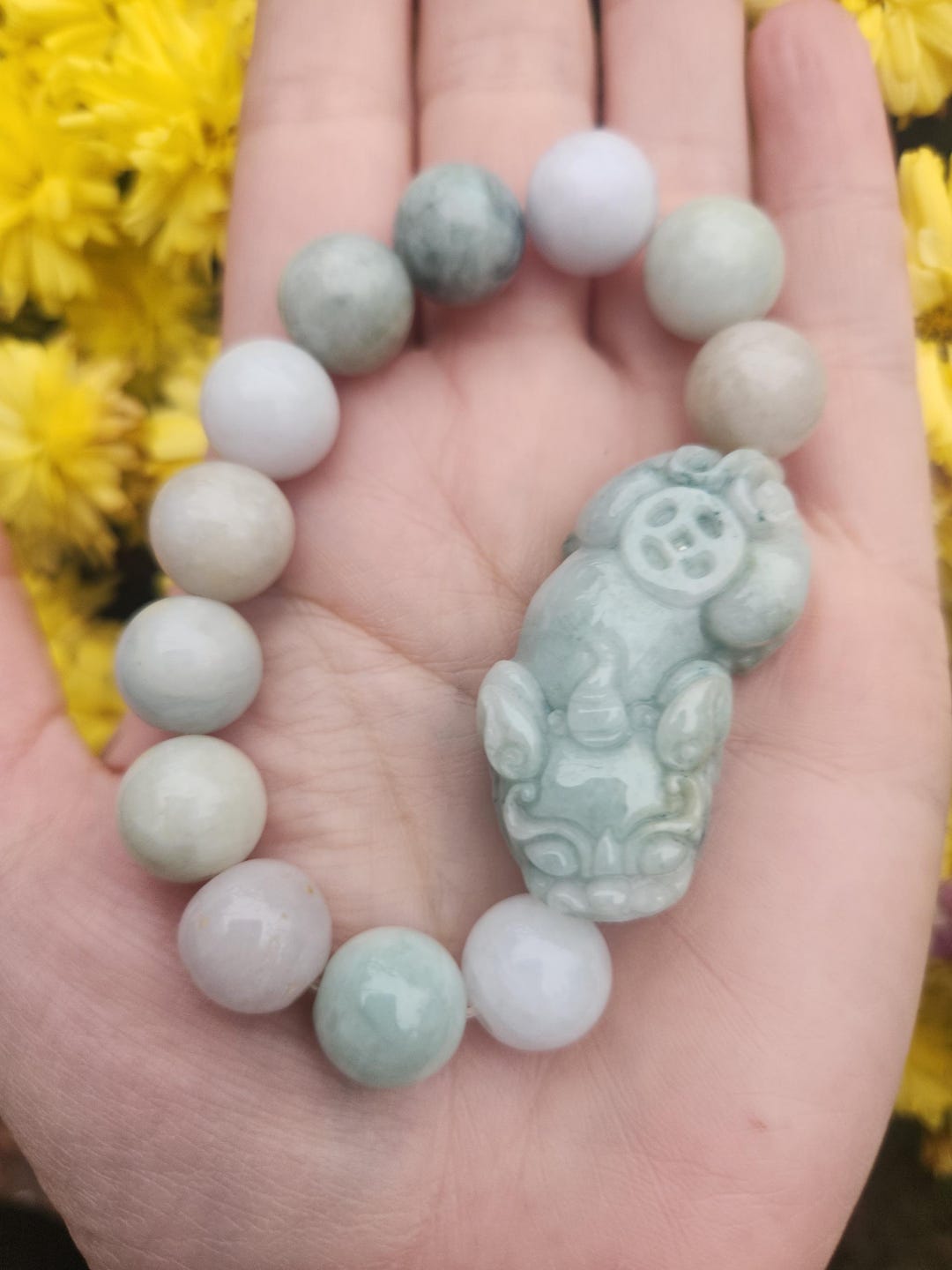 Genuine Natural Jade Dragon Bracelet - Etsy